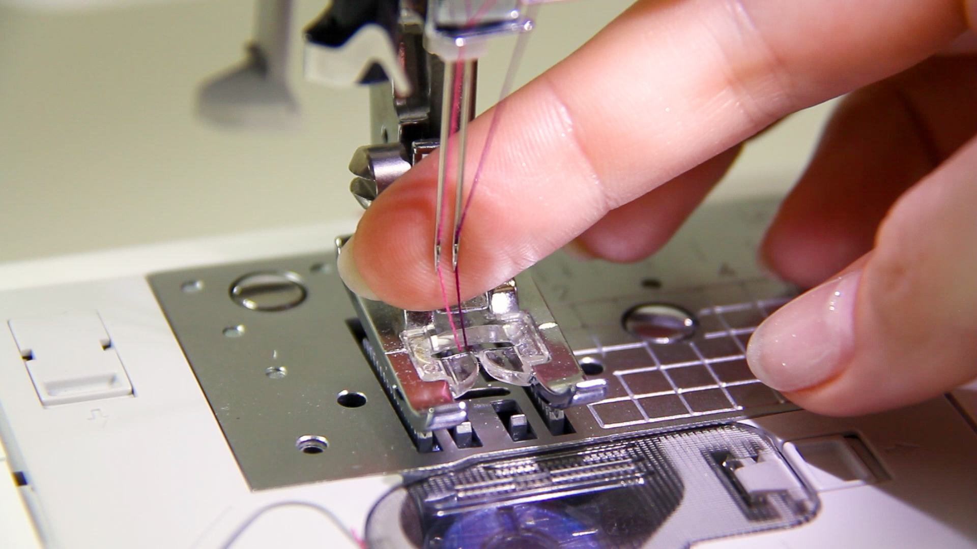 How To Thread A Sewing Machine Twin Double Needle Threading